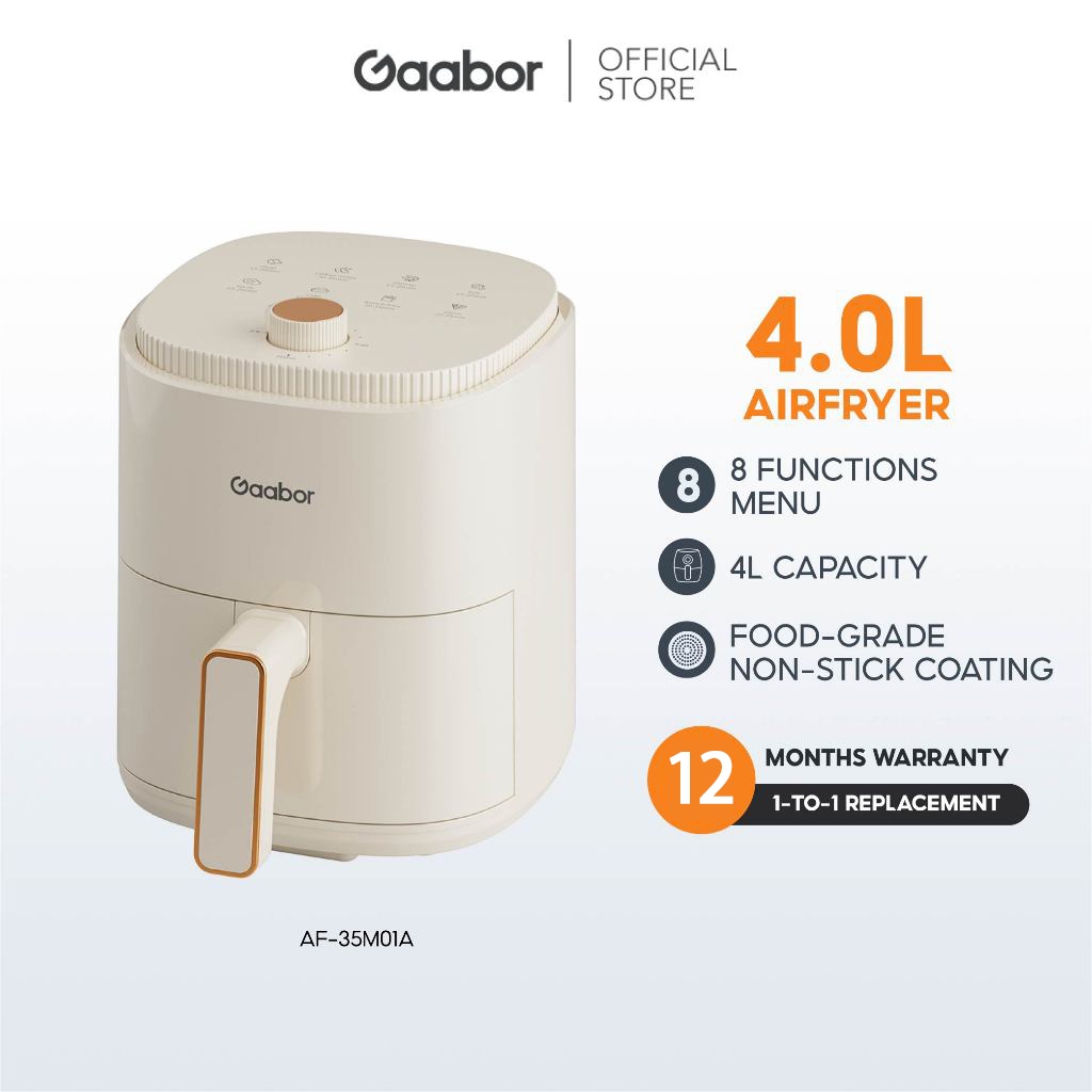 Gaabor Air Fryer Premium Portable Multi-Functional Non-Stick Exquisite ...