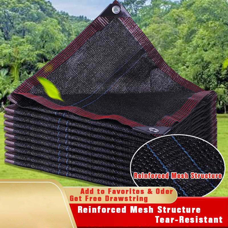 NetKing BIG Shade Net – 80% UV-Protection Black Mesh for Garden ...