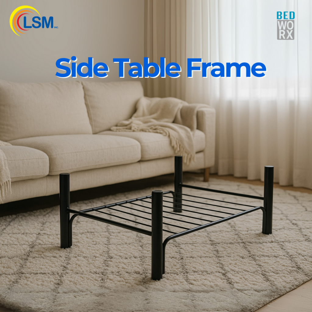 Small Side Table Frame for Living Room (Black Iron Frame, No Glass ...