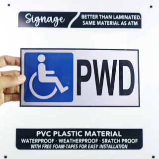 Shop pwd sign for Sale on Shopee Philippines