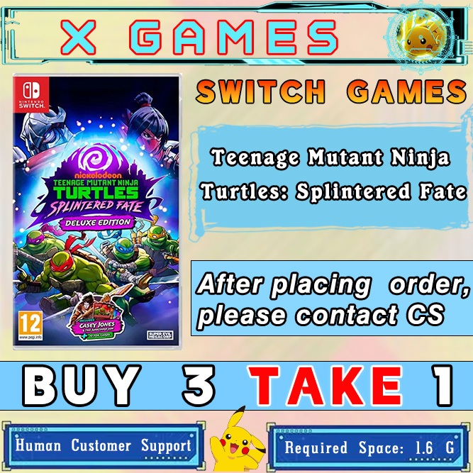Teenage Mutant Ninja Turtles: Splintered Fate Nintendo Switch Game （BUY ...