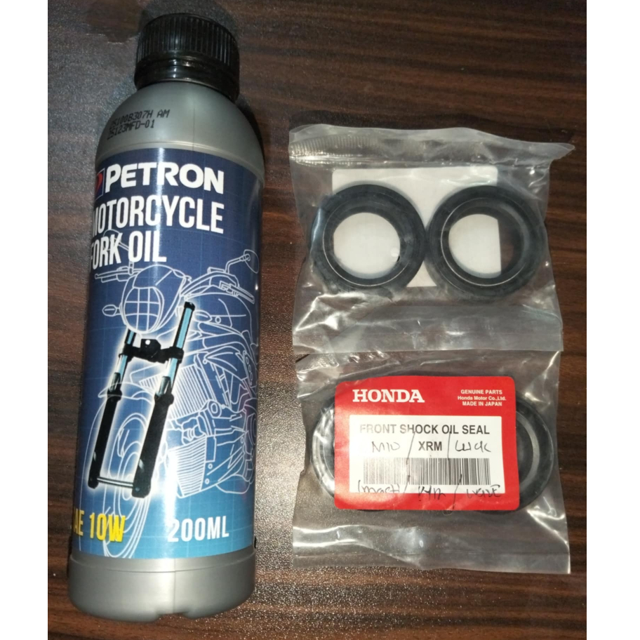 FORK OIL (200ml) WITH FRONT SHOCK OIL SEAL FOR MIO,XRM,CLICK,SMASH,SYM ...
