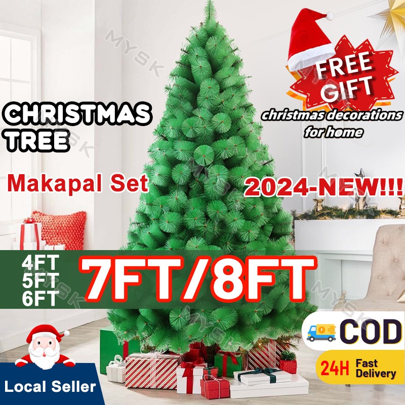Christmas Tree Pine Needle Tree 4ft 5ft 6ft 7ft 8ft Green Tree ...