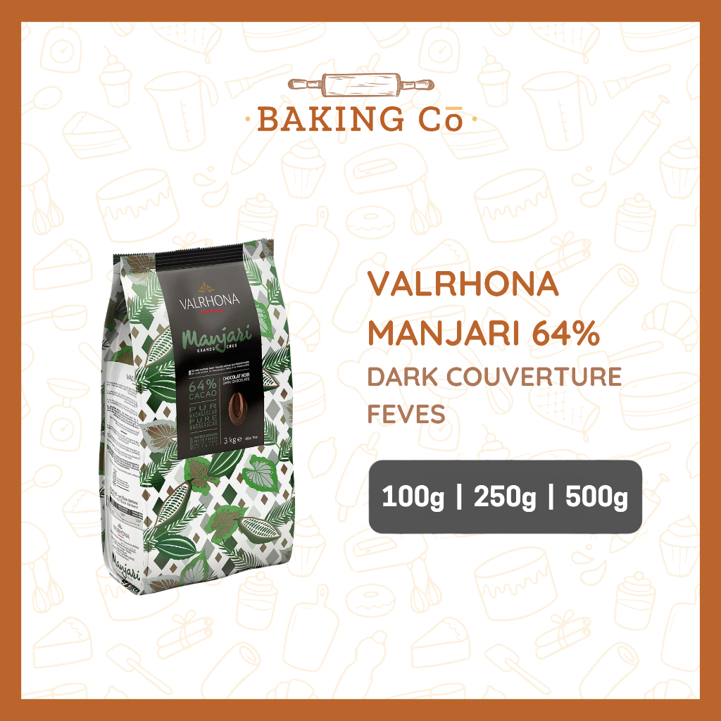 Valrhona Manjari 64% Dark Couverture Feves - 100g | 250g | 500g ...