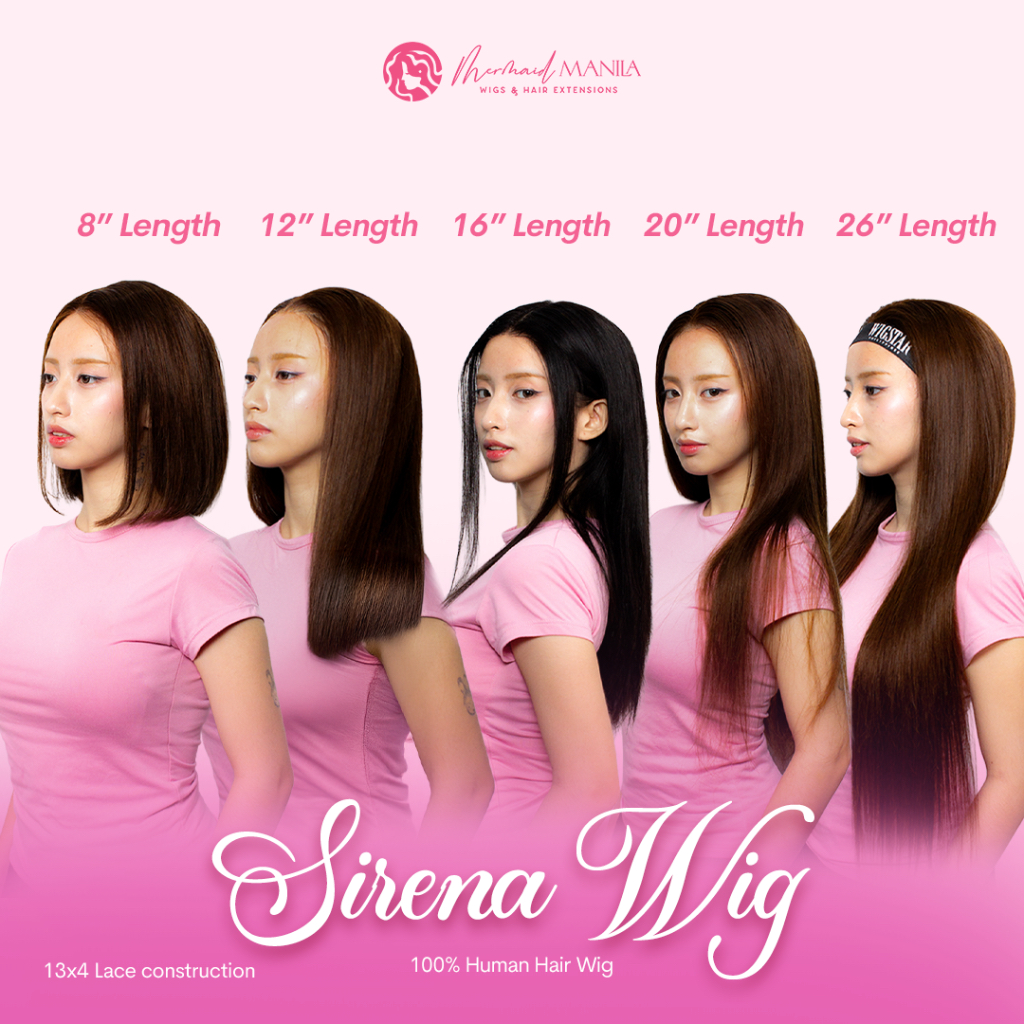 Mermaid Manila SIRENA 100% Virgin Human Hair Lace Front Wig - 13x4 Lace ...