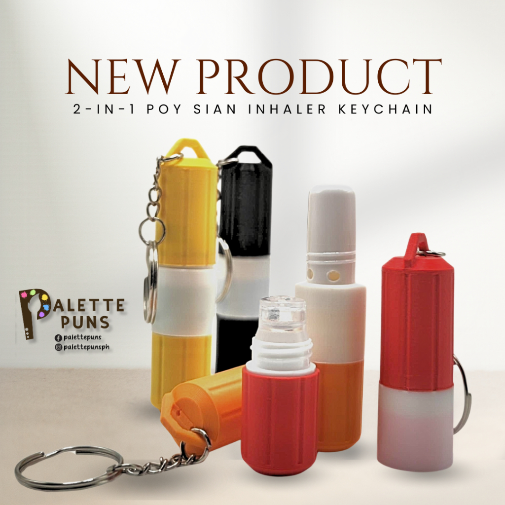 Inhaler Keychain with 2-in-1 Poy Sian Inhaler and Liniment (3D Printed ...