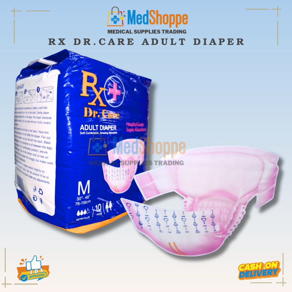 RX DR.CARE ADULT DIAPER MEDIUM & X-LARGE | Shopee Philippines