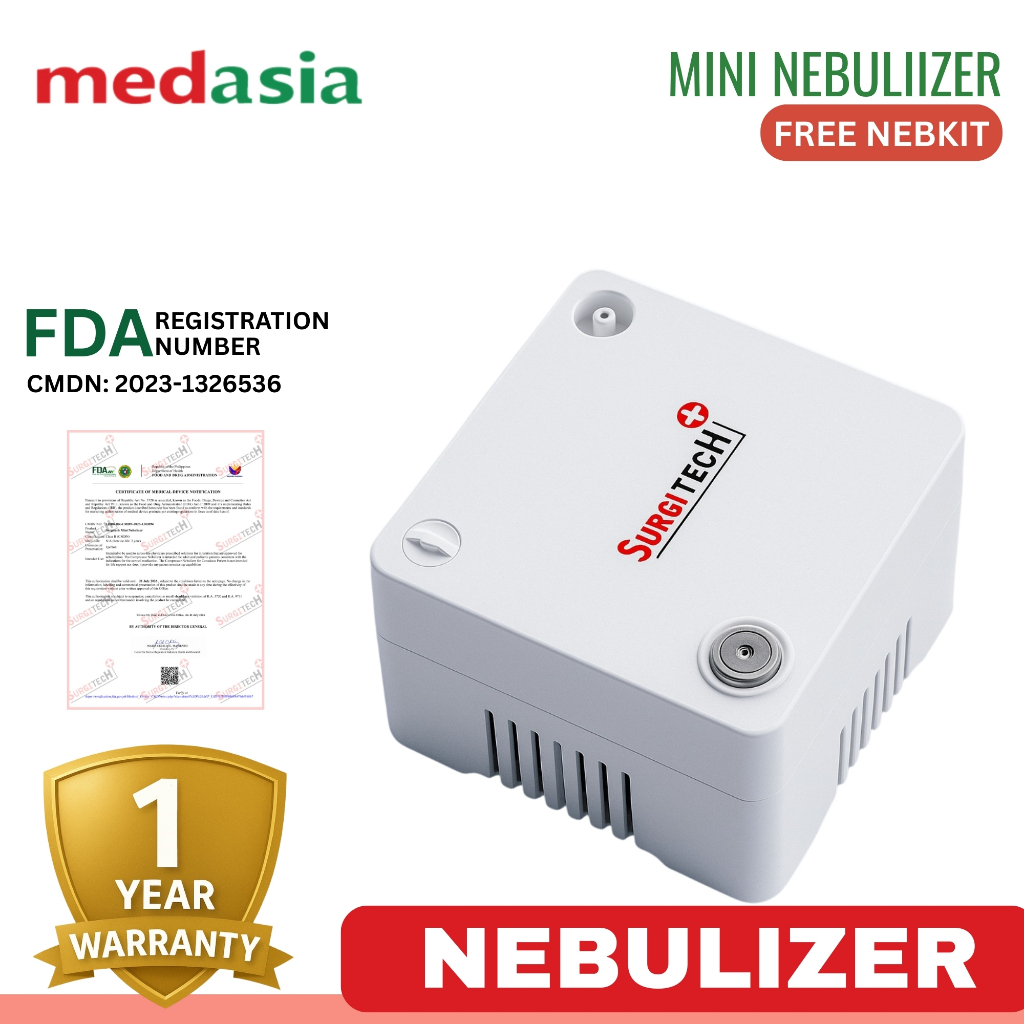 Surgitech Mini Nebulizer with complete accessories M115 | Shopee ...