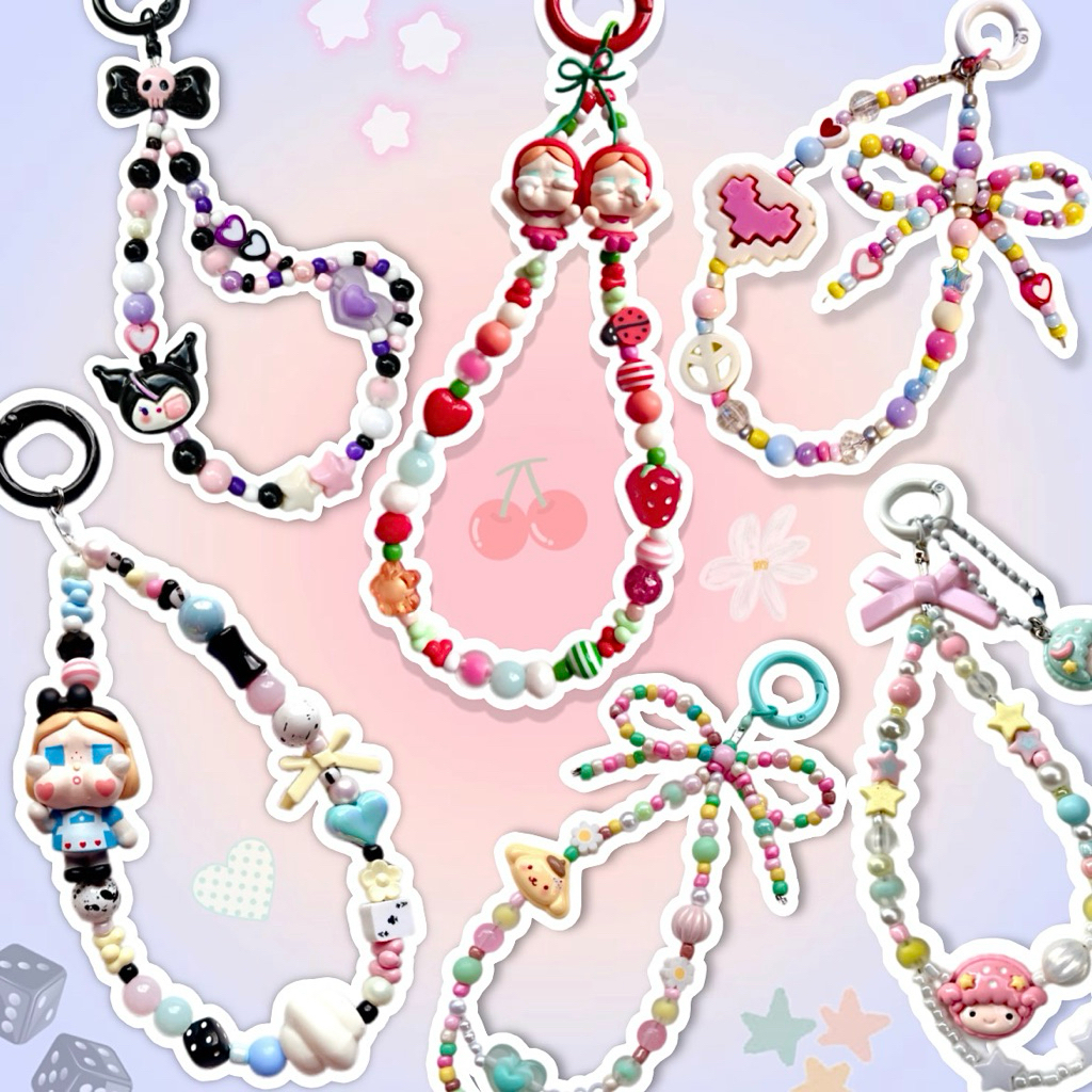 Cute phone bag charm keychain keyring | Shopee Philippines