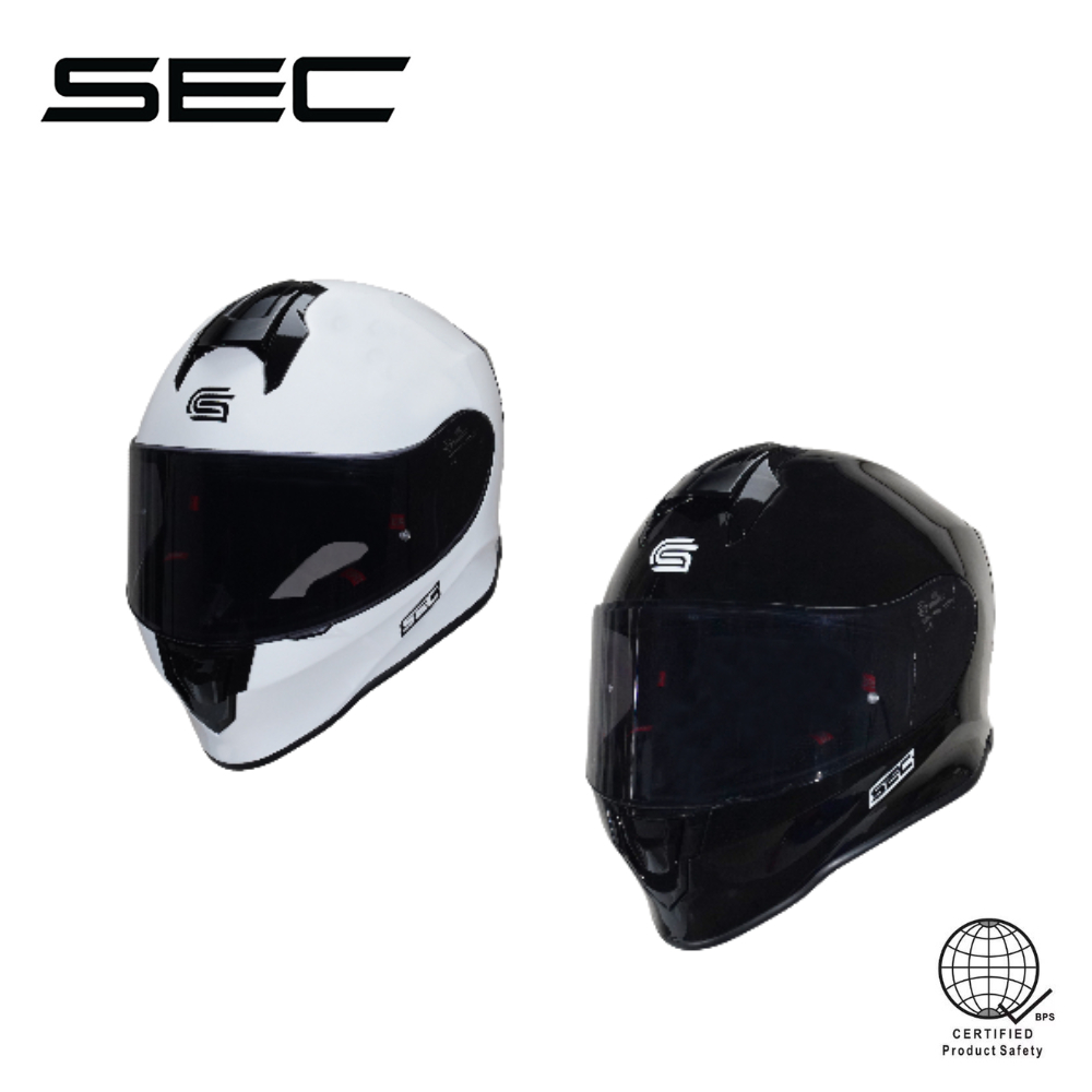 SEC Full Face Helmet For Motorcycle - SPORTSDAILY KIDS Gloss White ...