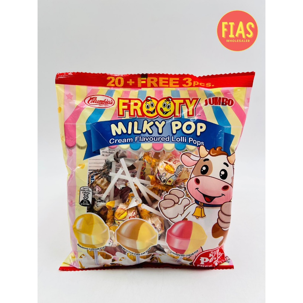 [Wholesale] 23 pcs Frooty Milky Pop Cream Flavored Lollipops Wholesale ...
