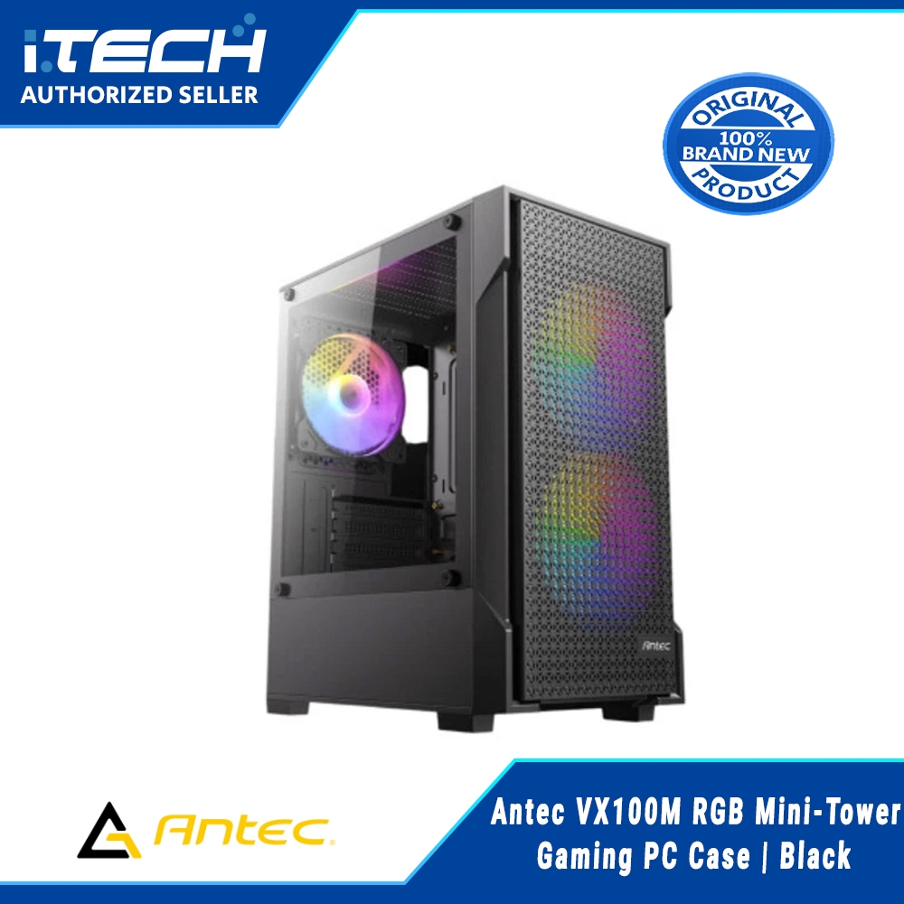 Antec VX100M RGB Mini-Tower Gaming PC Case | Shopee Philippines