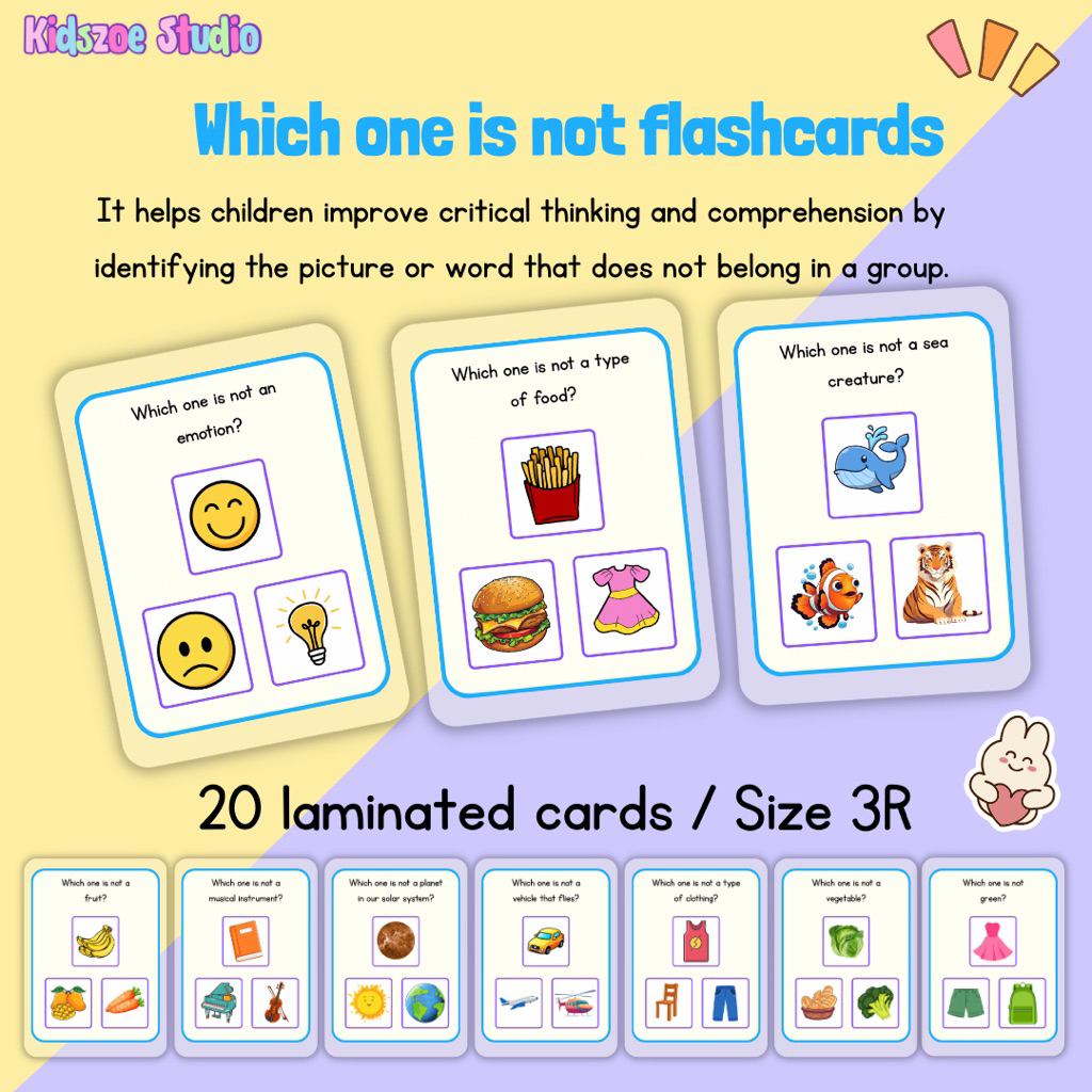 Which is not educational laminated flashcards questions comprehension ...