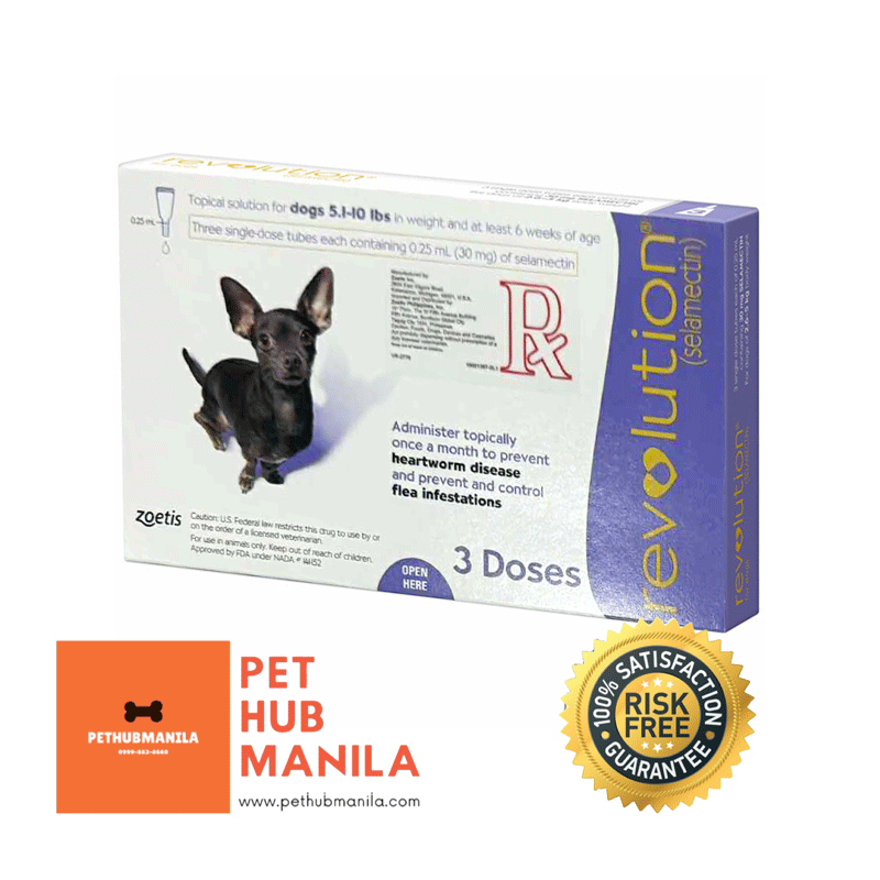 REVOLUTION FOR DOGS 5.1-10 LBS 3 DOSES | Shopee Philippines