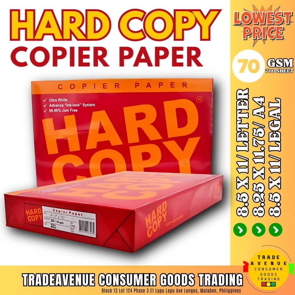 Hardcopy Bondpaper (Short/A4/Long) | Shopee Philippines