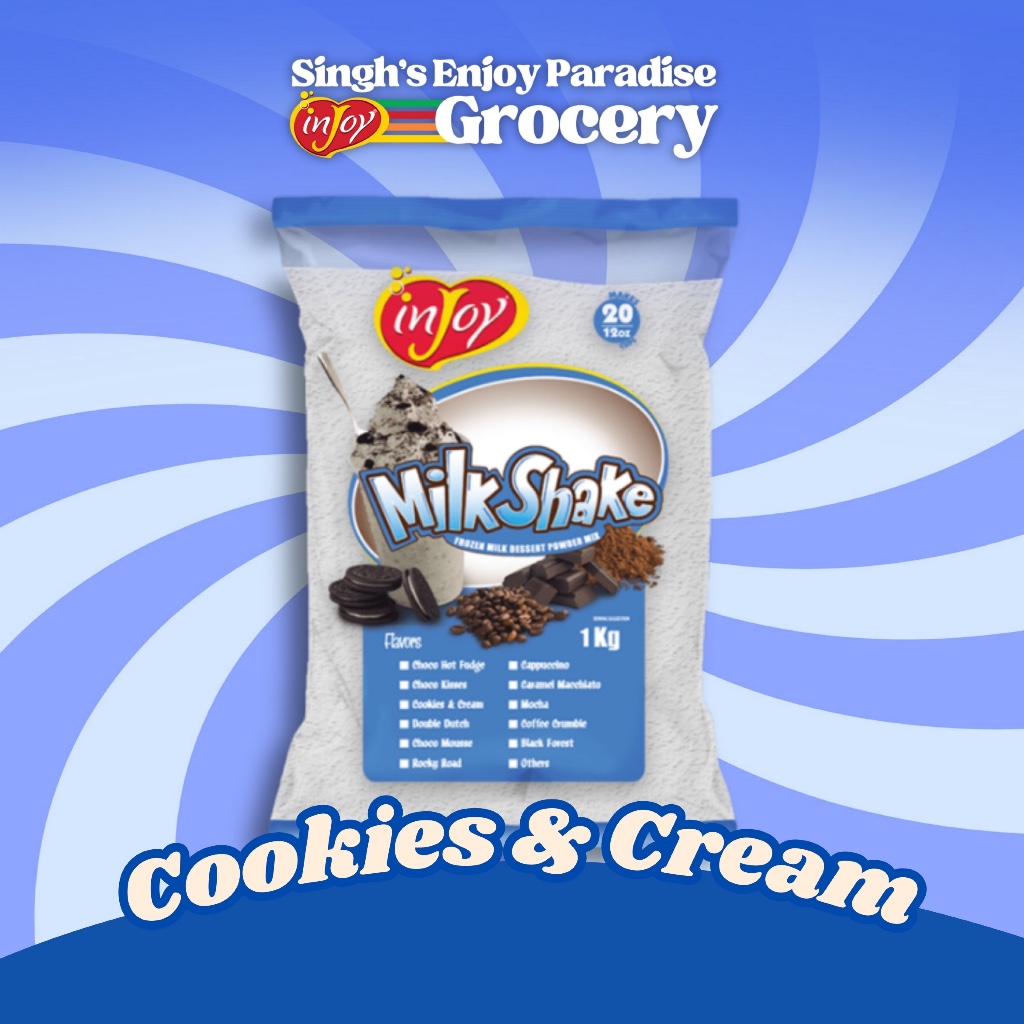 inJoy Cookies & Cream Milkshake 1kg | Shopee Philippines