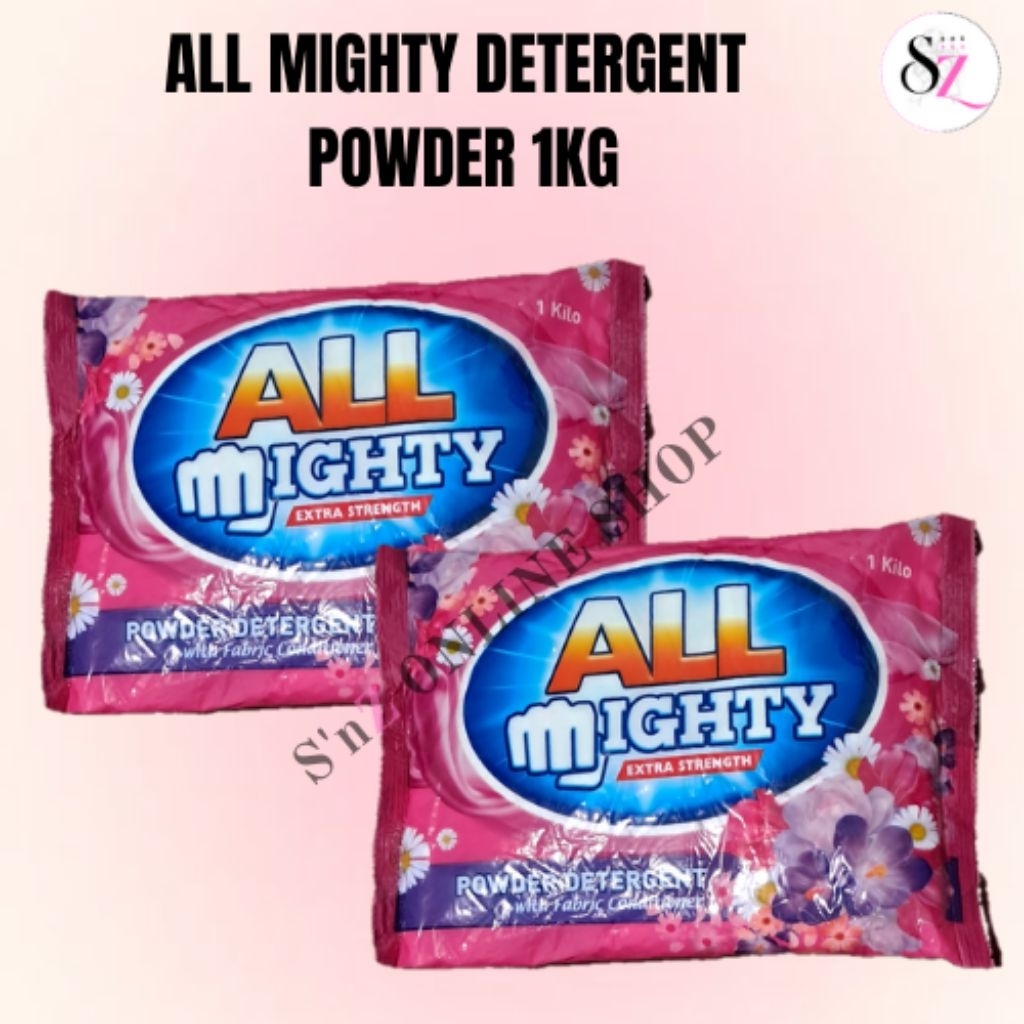 ALL MIGHTY Detergent Powder 1Kg | Shopee Philippines