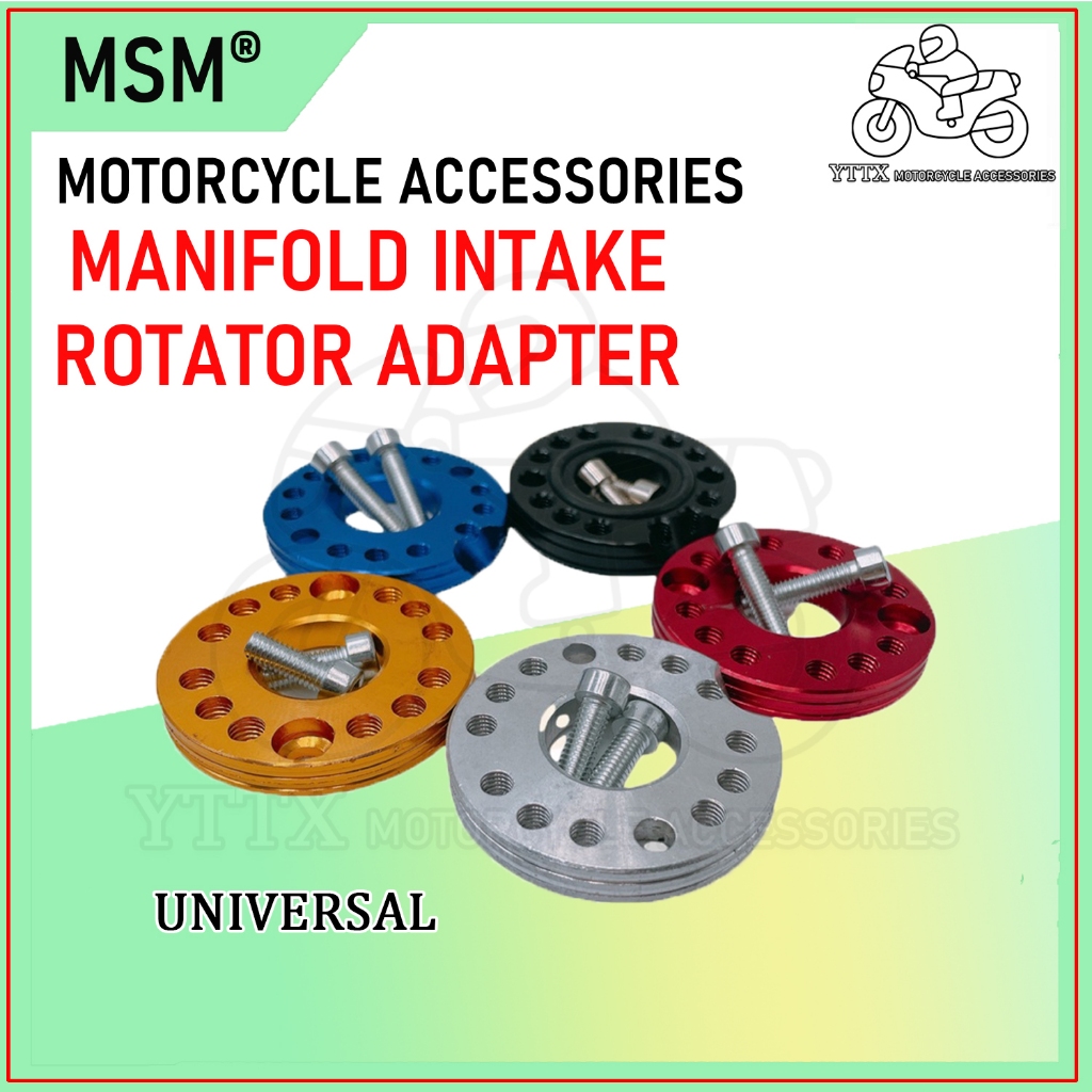 MSM CARBURETOR MANIFOLD INTAKE ROTATOR ADAPTER UNIVERSAL MOTORCYCLE ...