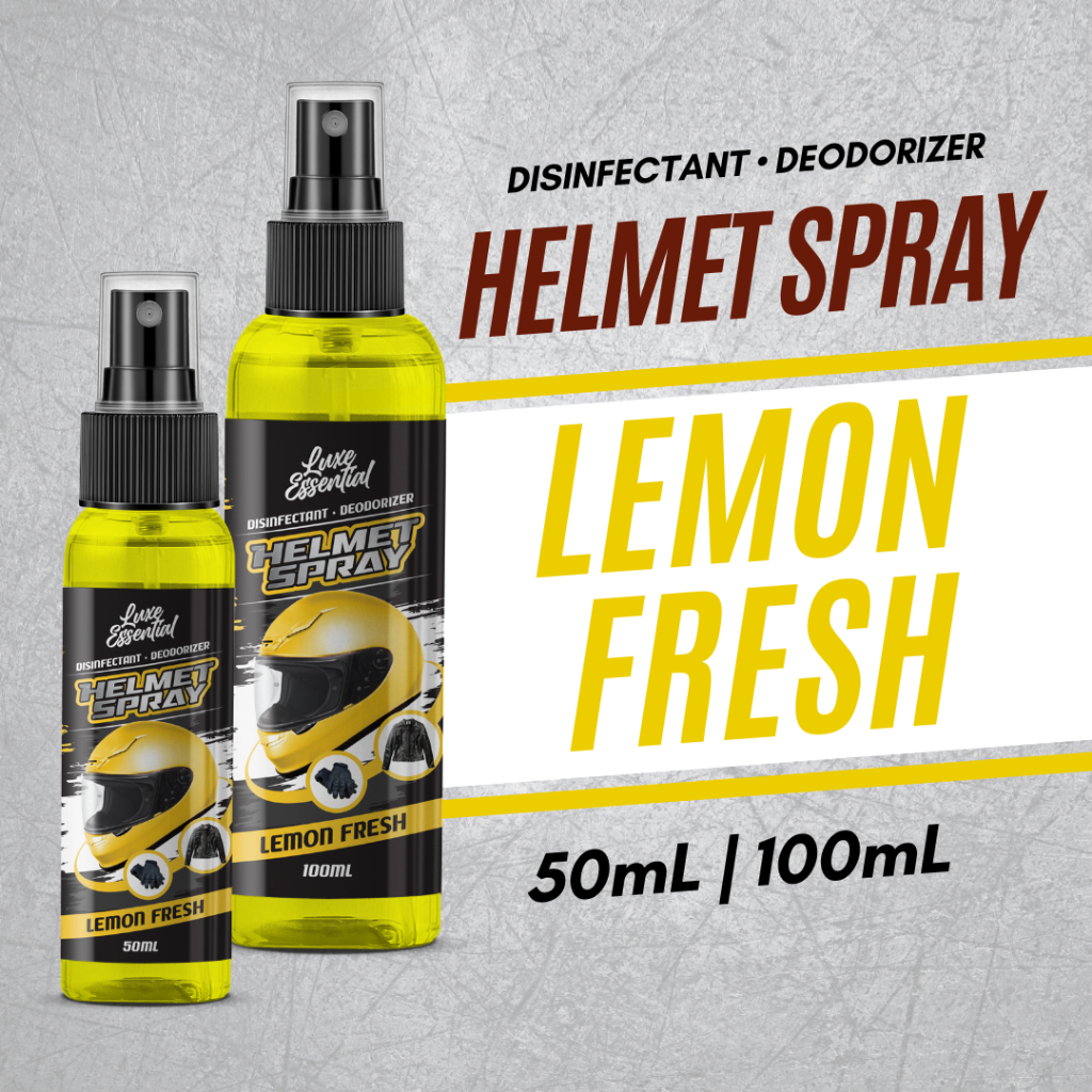 Helmet Disinfectant Spray | Anti-Amoy, Anti-Germs, Fresh Scent | For ...