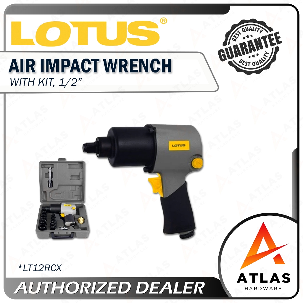 LOTUS AIR IMPACT WRENCH 1/2" W/KIT LT12RCX | Shopee Philippines