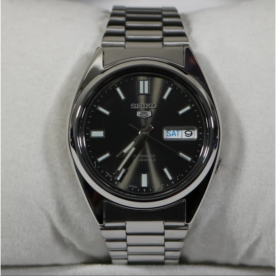 Seiko 5 Black Dial Stainless Steel SNXS79 Automatic Watch | Shopee ...