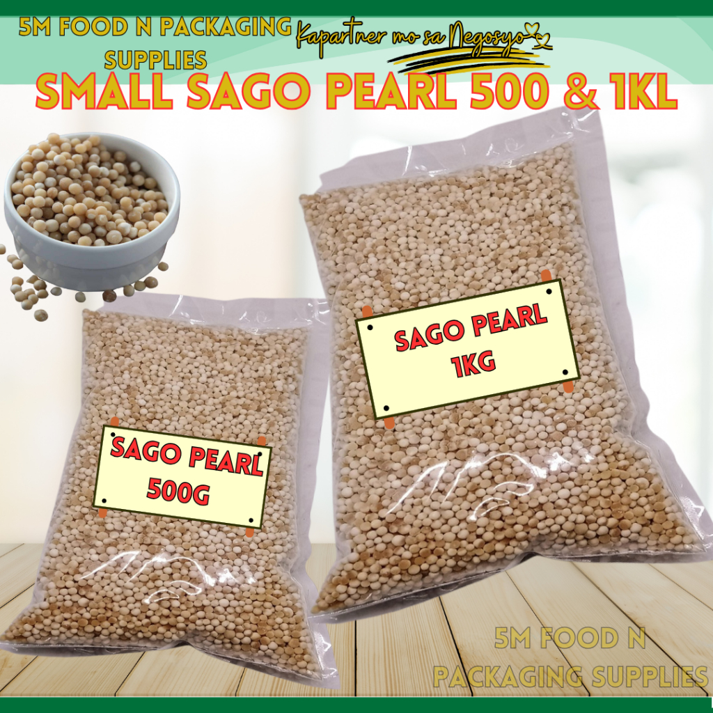 Small Sago Pearl RAW for Mango Float PandanFloat Dessert Cafe and ...