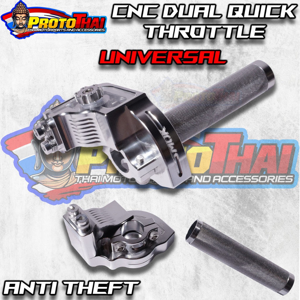 CNC DUAL QUICK THROTTLE FOR UNIVERSAL FOR ALL MOTORCYCLE FI | Shopee ...