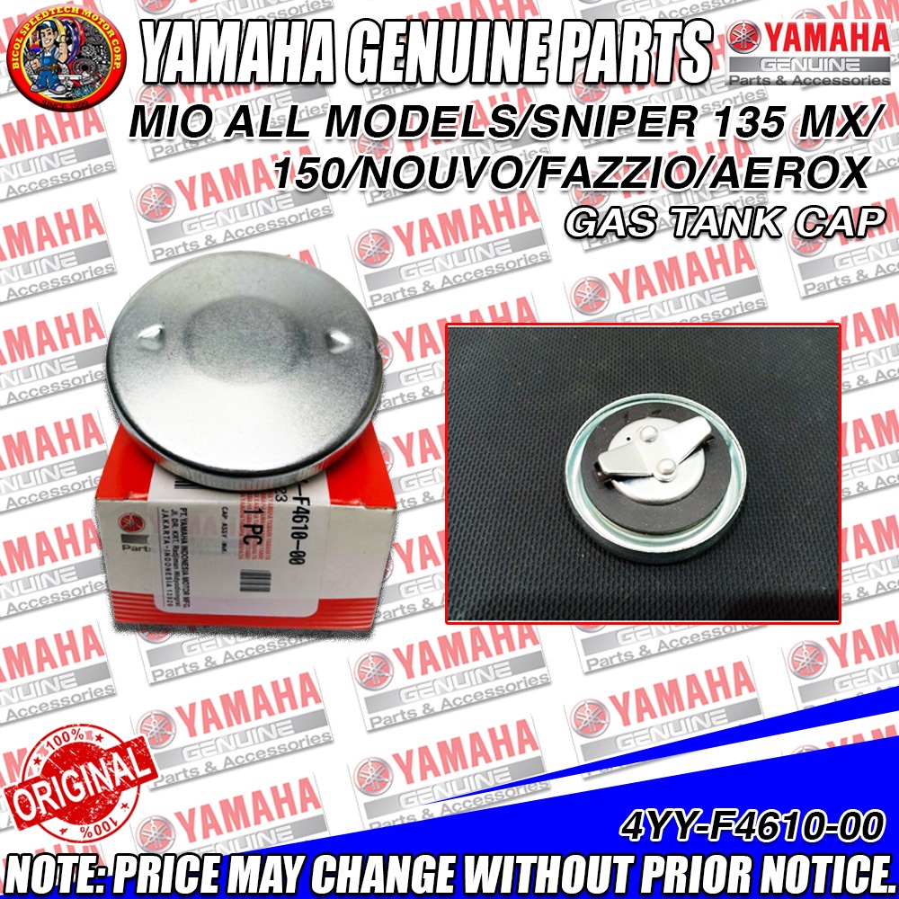 MIO ALL MODELS/SNIPER 135 MX/150/NOUVO/FAZZIO/AEROX GAS TANK CAP (YGP ...