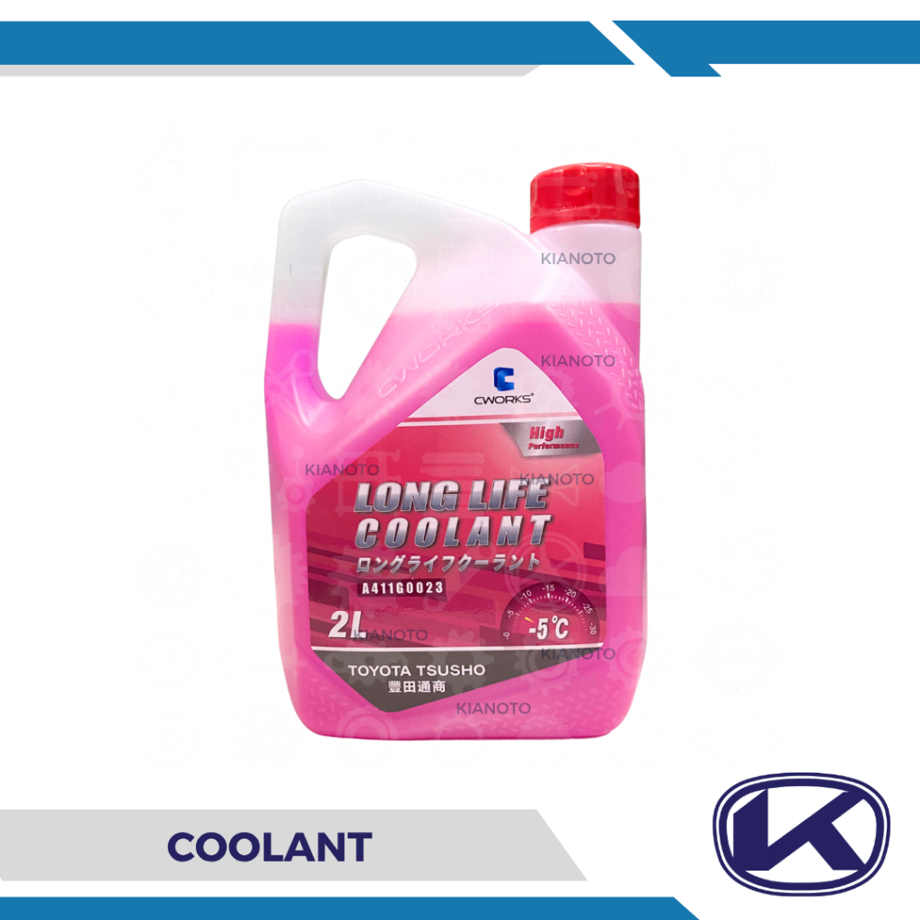 CWORKS Made by Toyota Tsusho Long Life Coolant 2Liters/ 2L Pink ...