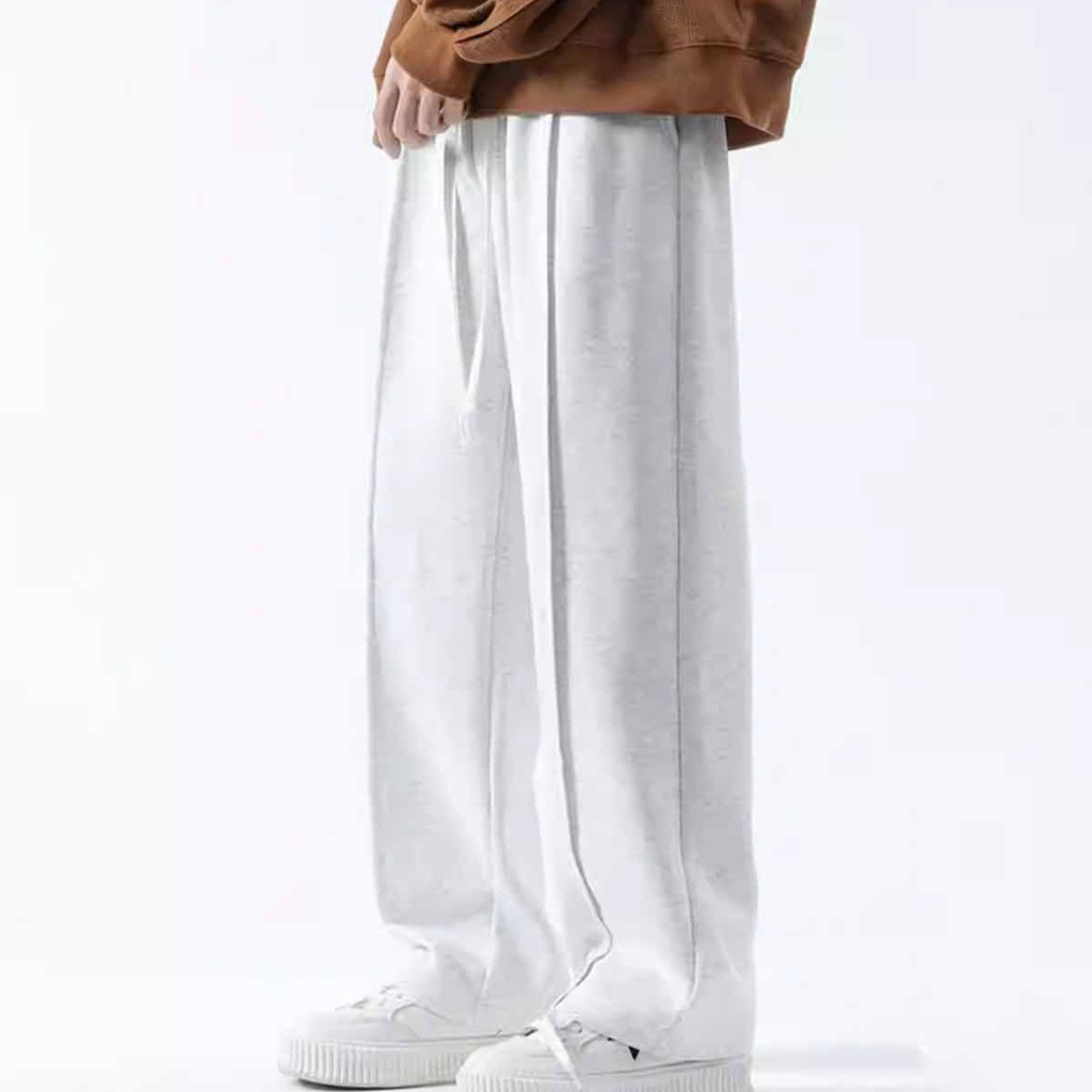 ACHSAWAKE Men's Trousers Casual Gray Sweatpants Pants for Men Baggy ...
