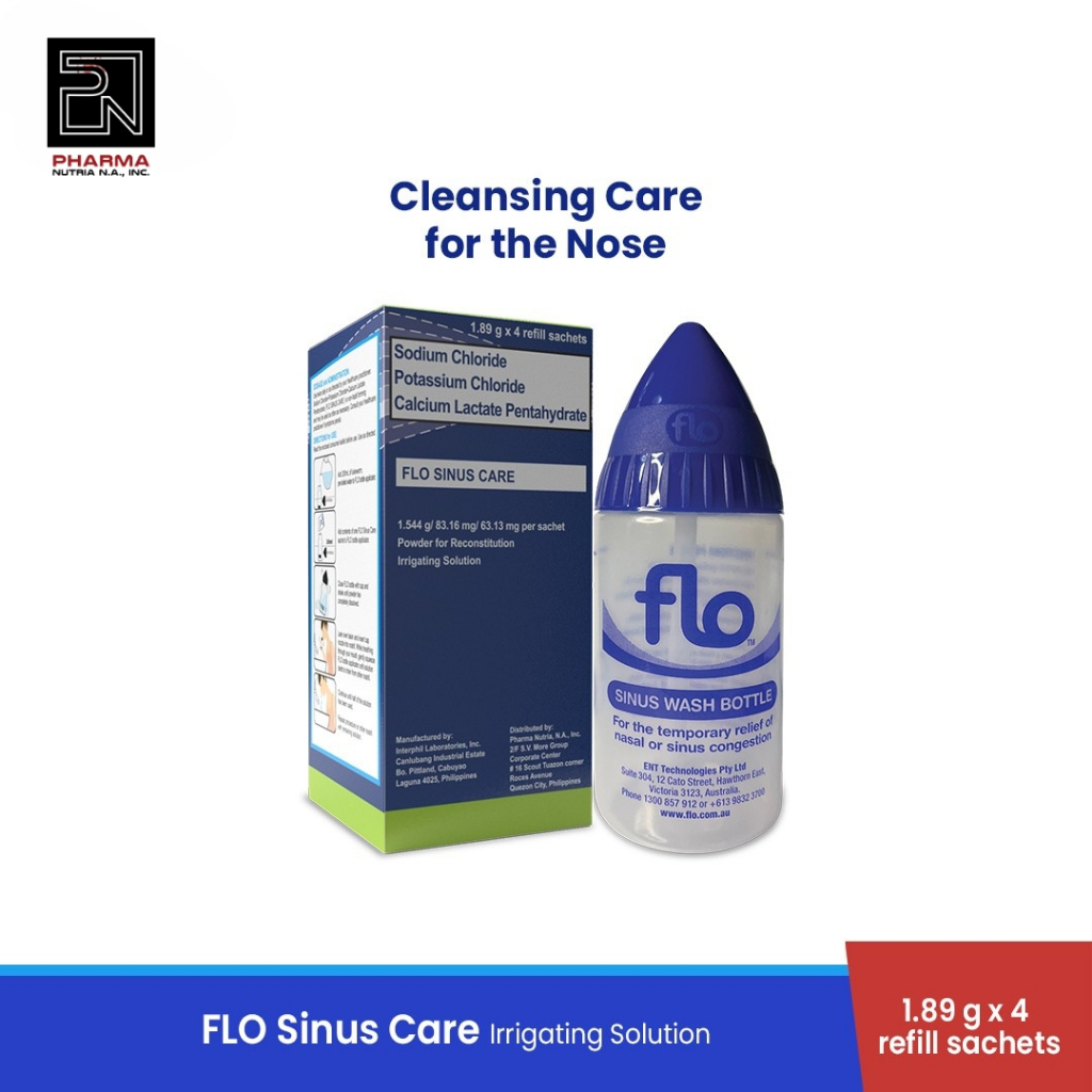 FLO Sinus Care Kit - Nasal & Sinus Irrigation Solution | Shopee Philippines