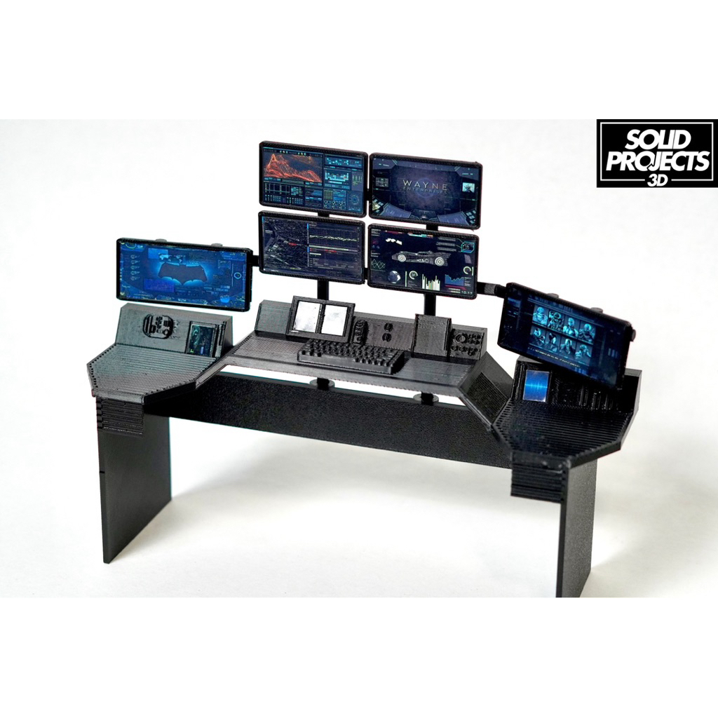 Batcomputer for Batman Toy Figure 3D printed mcfarlane scale ...