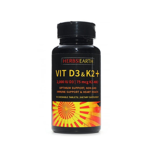 Vitamin D3+K2 Mk-7 (2 Bottles) Bone, Heart Health, Immune Defender ...