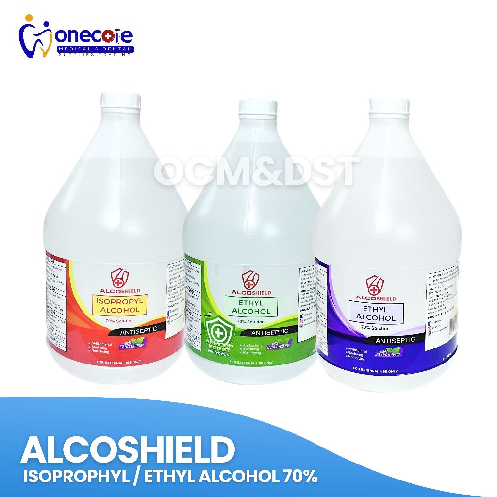 Alcoshield Isoprophyl/Ethyl Alcohol Gallon 70% | Shopee Philippines
