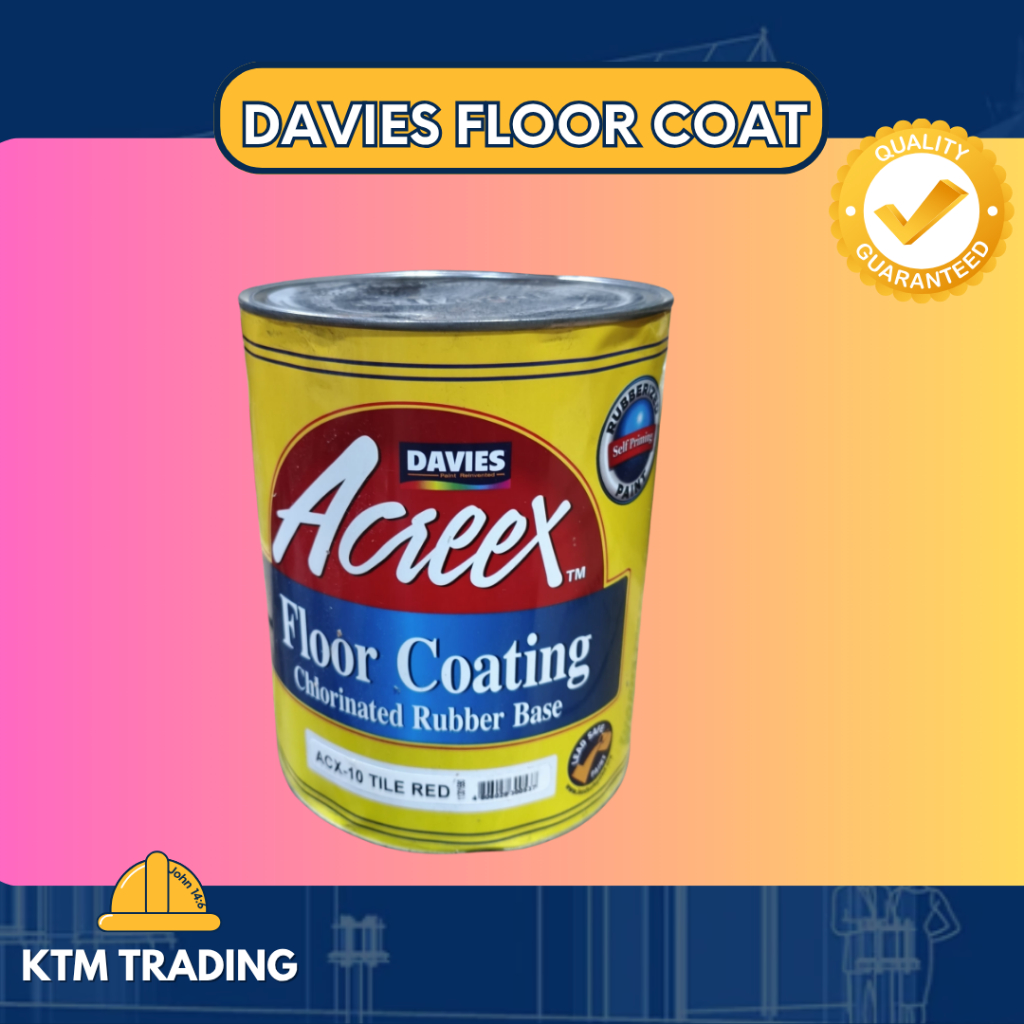 Davies Acreex Rubberized Floor Paint 4 Liters Acreex Reducer Gallon ...