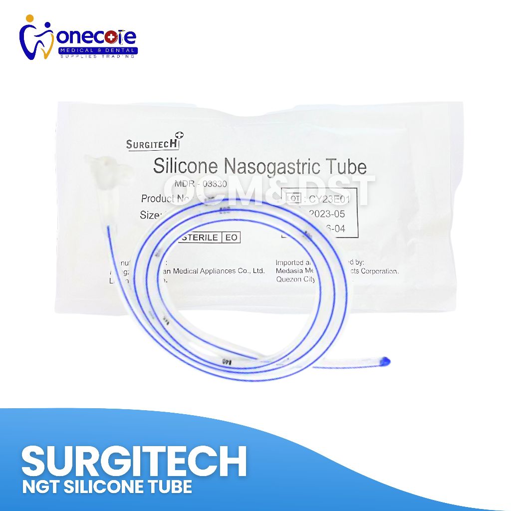 Surgitech NGT Silicone Nasogastric Tube (F16, F10,F18, F14, F8, F12 ...