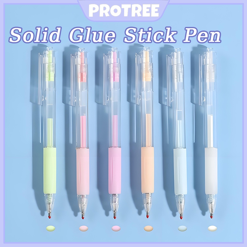 Solid Glue Stick Pen Shape Candy Color Quick-drying Glue Stick Pen ...
