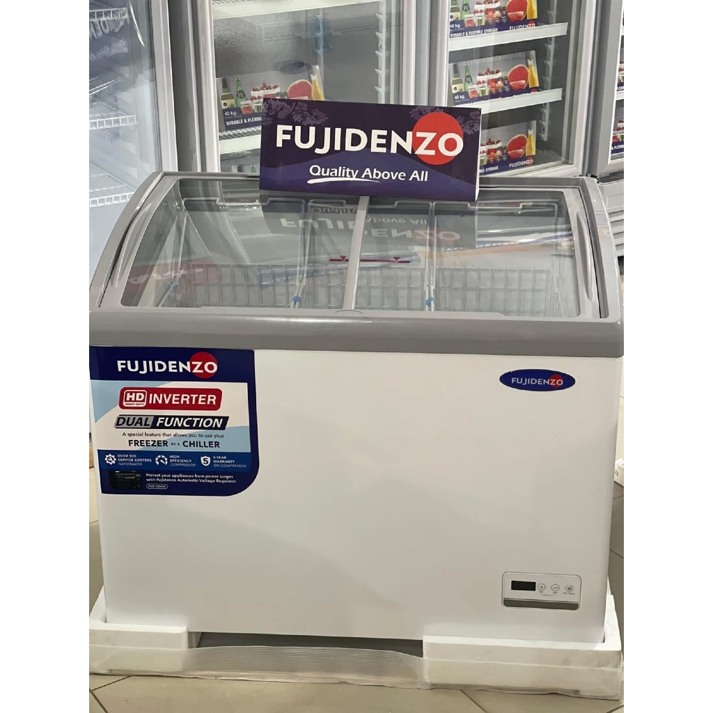 Fujidenzo Curved Glass Top Chest Freezers! | Shopee Philippines