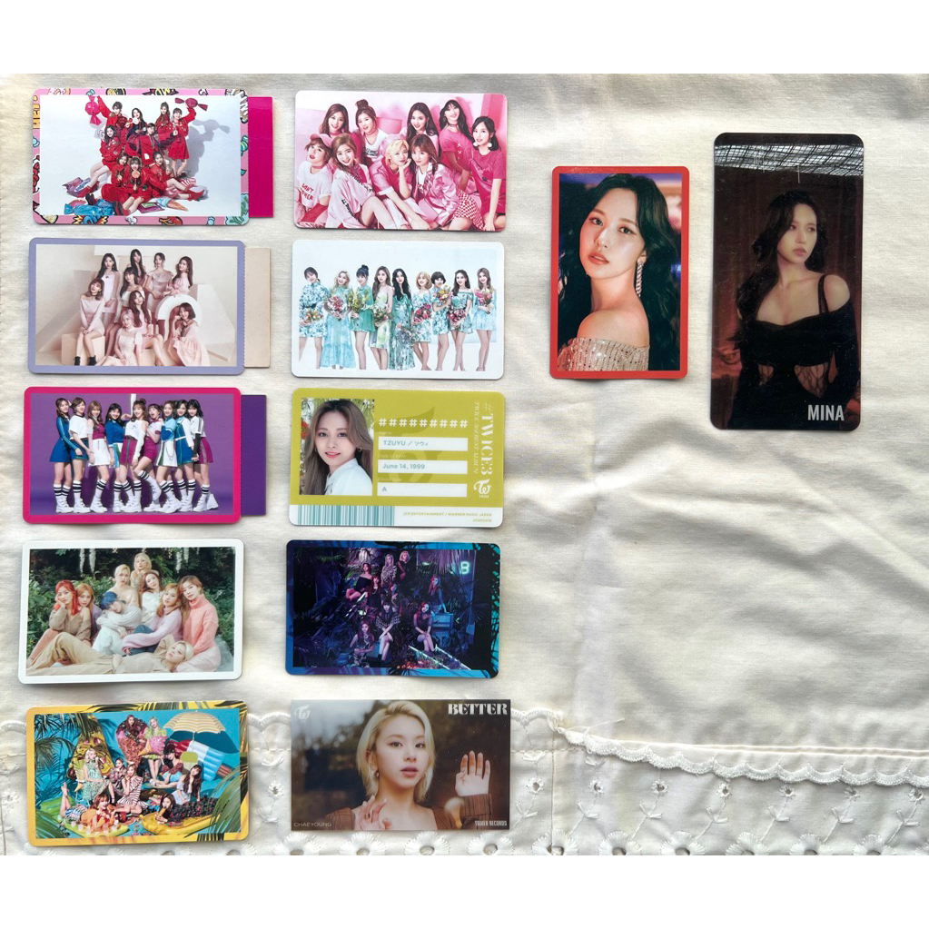 Official TWICE Japan Photocards Better / Kura Kura / Fanfare / BDZ / Breakthrough Tower Records ...