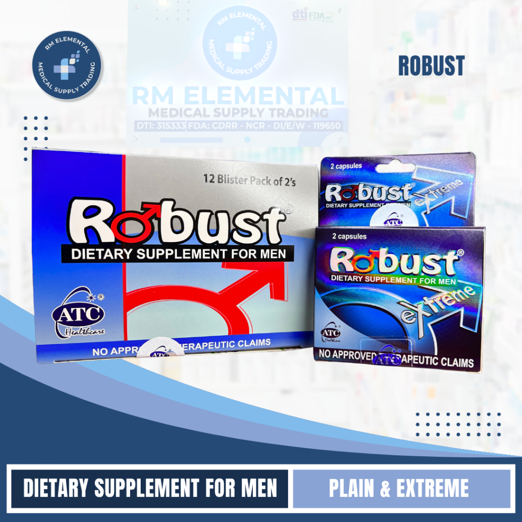 Robust / Extreme and Plain (550mg, 400 mg) 2s Men's Dietary Supplement ...