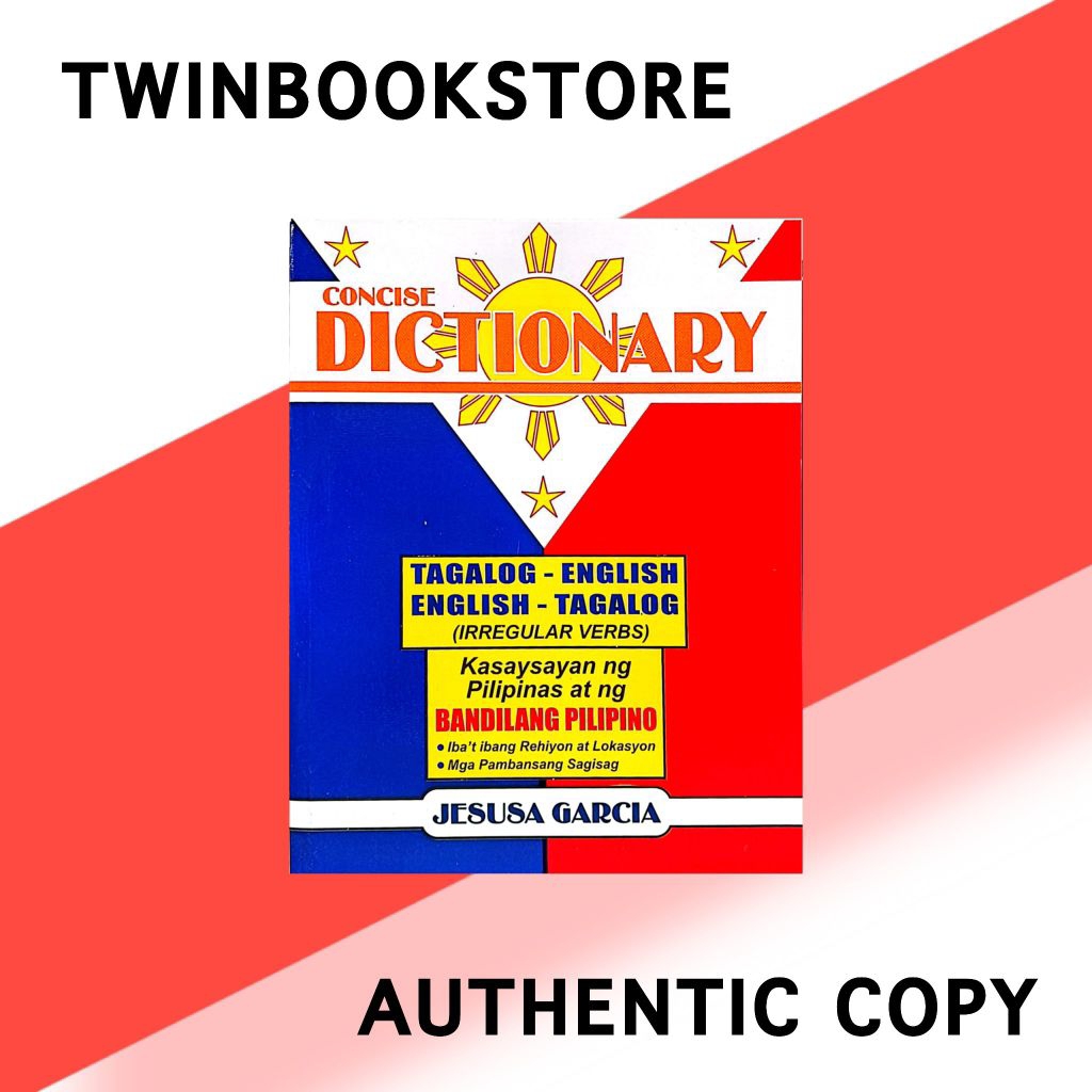 CONCISE DICTIONARY TAGALOG-ENGLISH ENGLISH-TAGALOG(IRREGULAR VERBS) BY ...