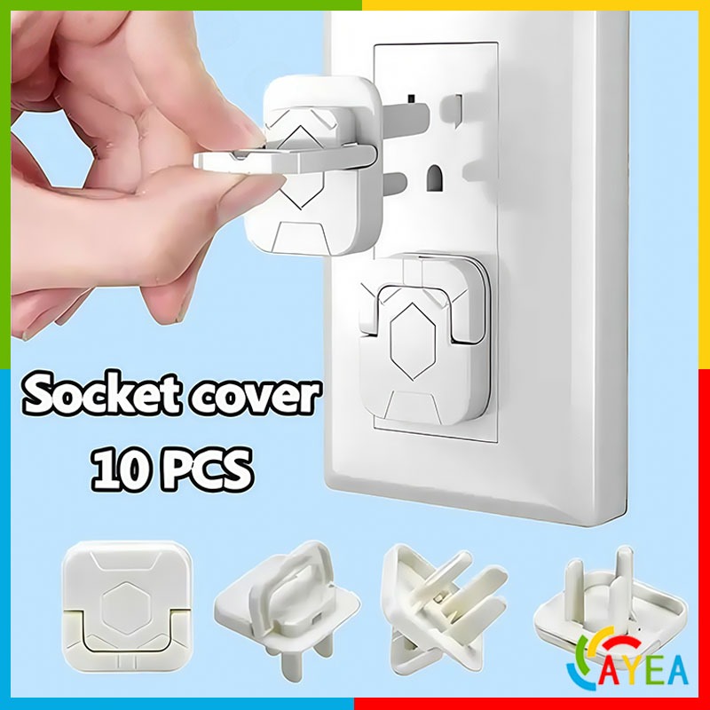 10PCS Child Safety Anti-electric Cover Power Socket Cover Baby Outlet ...