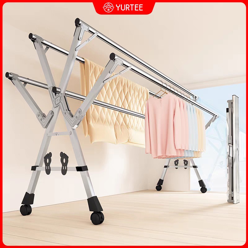 5 Rod Foldable Sampayan Stainless Steel Clothes Rack Heavy Duty ...