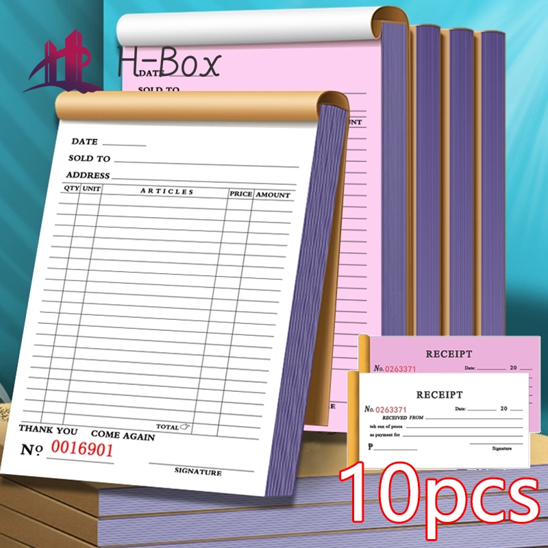 10pcs Resibo Carbonized Receipt Wholesale Delivery Receipt Sold ...