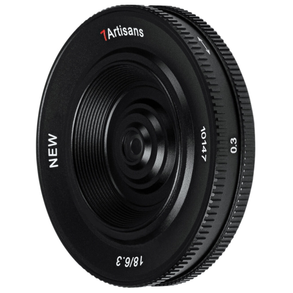 7Artisans 18mm F/6.3 Mark II MF Manual Focus APS-C Format Sony E Mount Wide Angle Pancake Prime ...