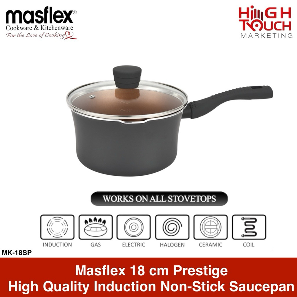 Masflex 18 cm Prestige High Quality Induction Non-Stick Saucepan | Shopee Philippines