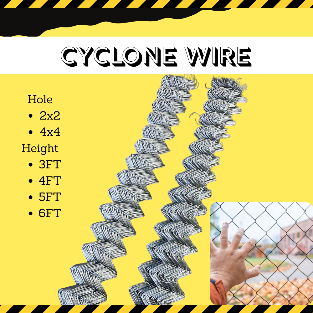 Cyclone Wire #14 Bakod 3ft 4ft 5ft 6ft 4x4inch 6 meters 2x2 inch 5 ...