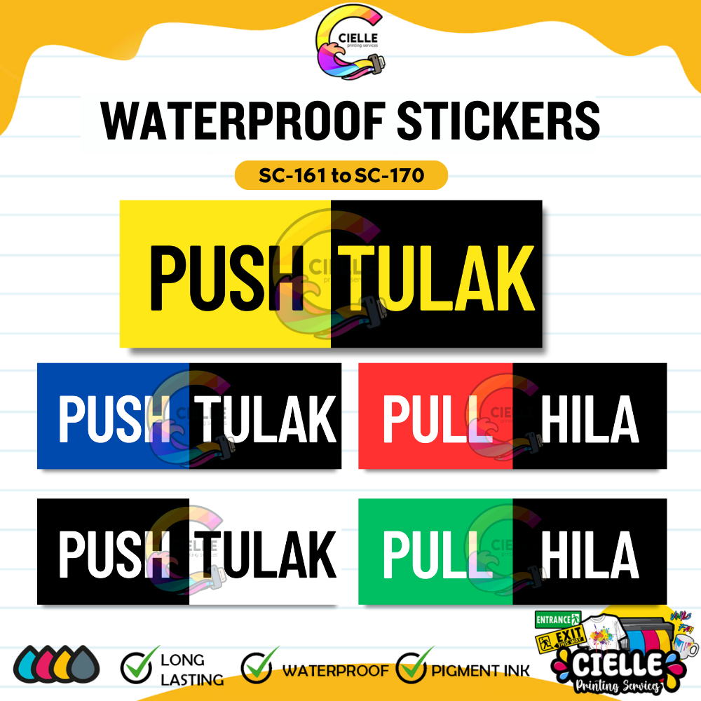 Shop push signage for door for Sale on Shopee Philippines