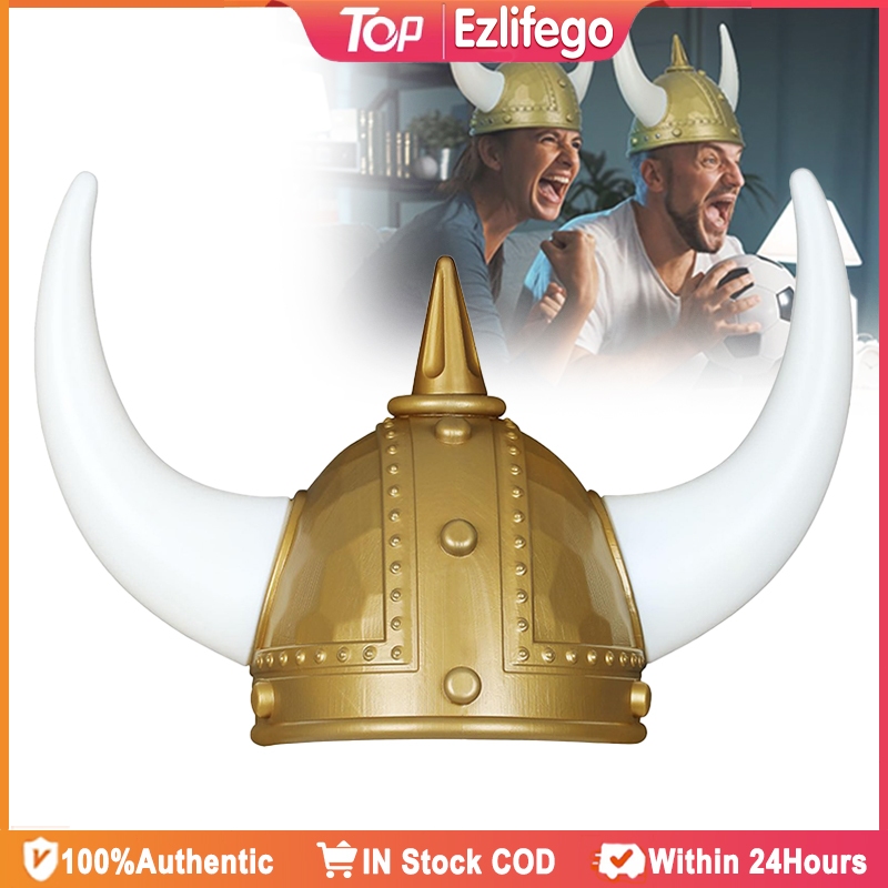 Viking Helmet Hat Lightweight Costume Horn Headgear For Festival ...