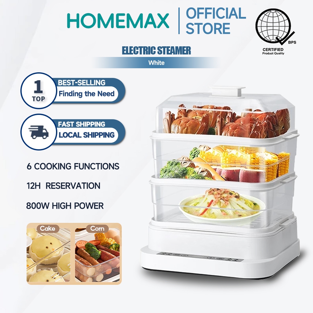 HOMEMAX Electric Steamer steamer for puto heavy duty steamer for siomai ...